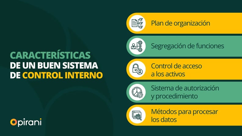 Características clave de un sistema de control interno | Blog Pirani